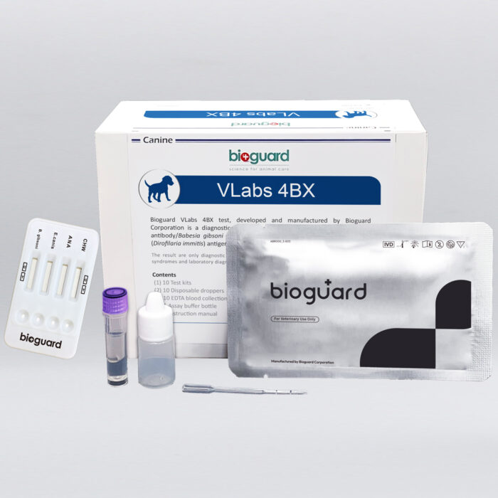Test rapid 4BX CHW / Babesia gibsoni / E. canis / Anaplasma ...